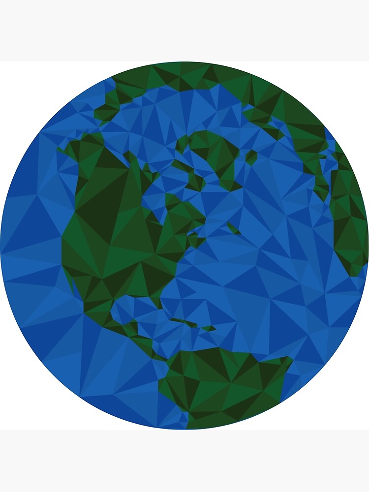 "Geometric Earth" Art Print for Sale by robbisco | Redbubble