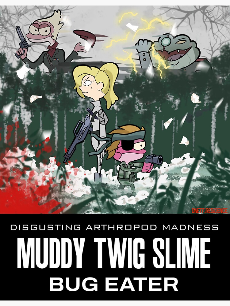 "Muddy Twig Slime: Bug Eater" Sticker for Sale by onettresidence ...