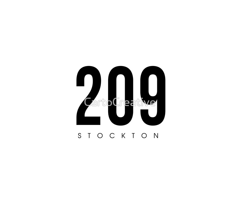 "Stockton, CA - 209 Area Code design" by CartoCreative | Redbubble