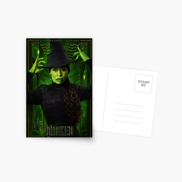 "Elphaba movie poster" Postcard by Leyzel | Redbubble