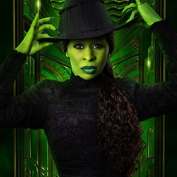 "Elphaba movie poster" Sticker by Leyzel | Redbubble