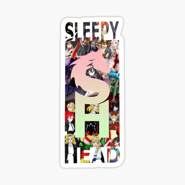 "ANIME ART: SLEEPYHEAD MANGAKA LOGO" Sticker for Sale by Sleepyhead2024 ...