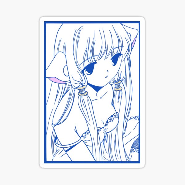 "Chi - Chobits" Sticker for Sale by idkco | Redbubble
