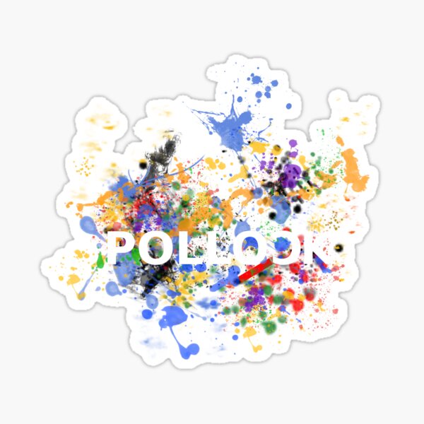 "Jackson Pollock Artist Name" Sticker by Linkbekka | Redbubble