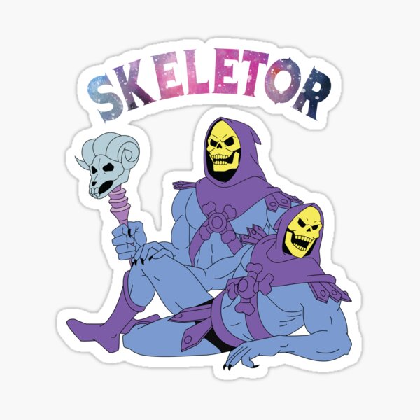 "The Amazing Skeletor" Sticker by Maddinyah | Redbubble