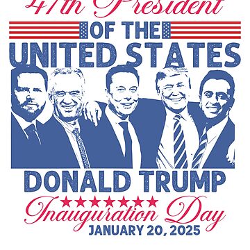 "Team Unity Trump 47th President Inauguration Day 2025" Sticker for ...