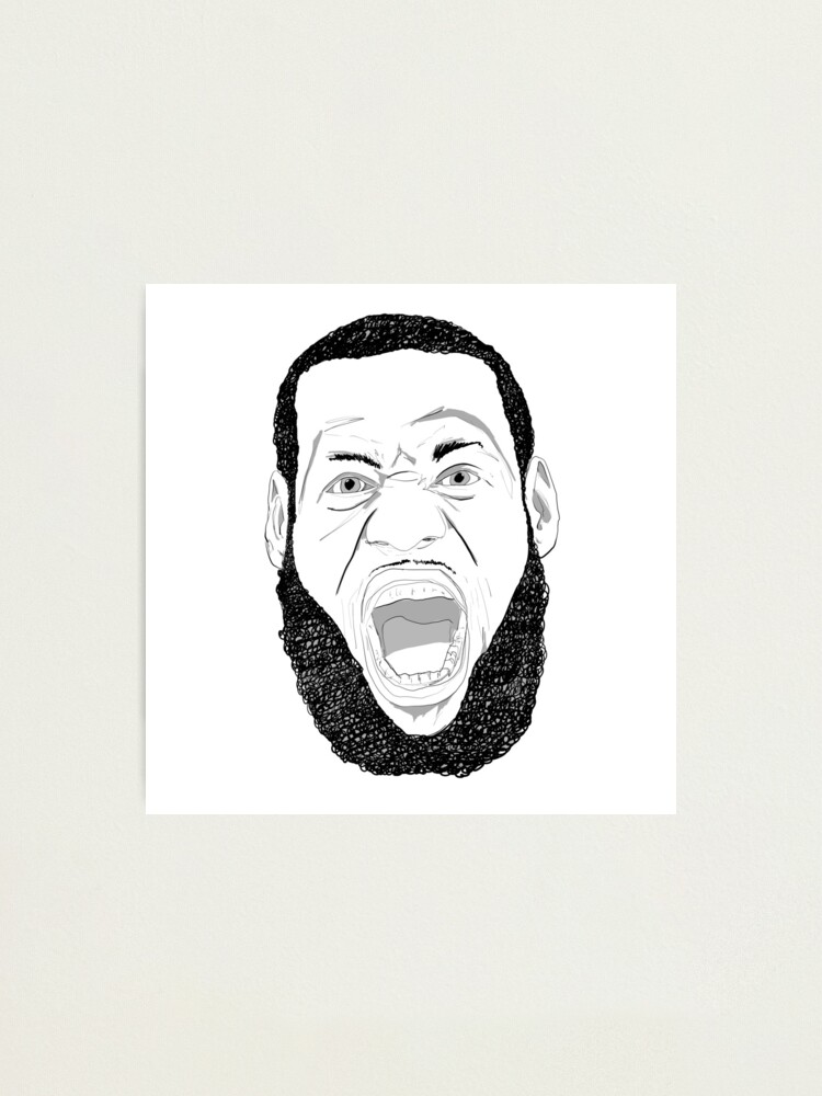 "LeBron James’ series winning face " Photographic Print by JJMoe7 ...