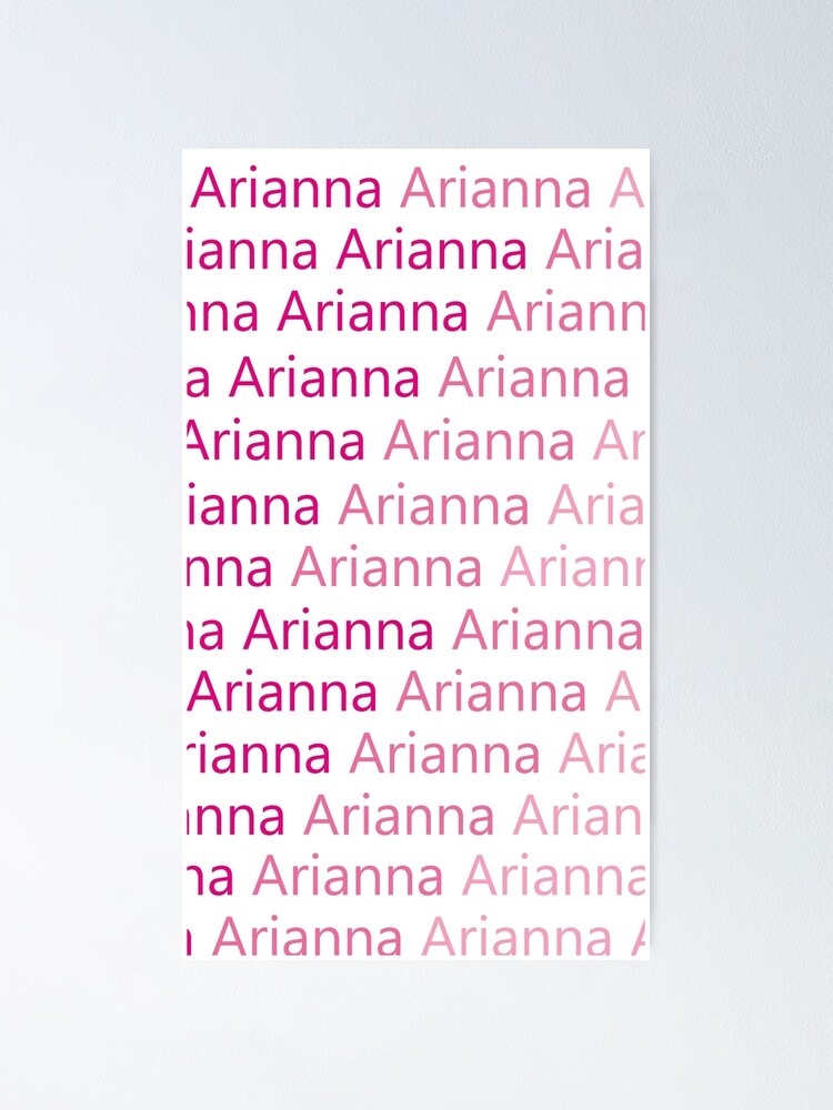 "Arianna " Poster for Sale by Shalomjoy | Redbubble