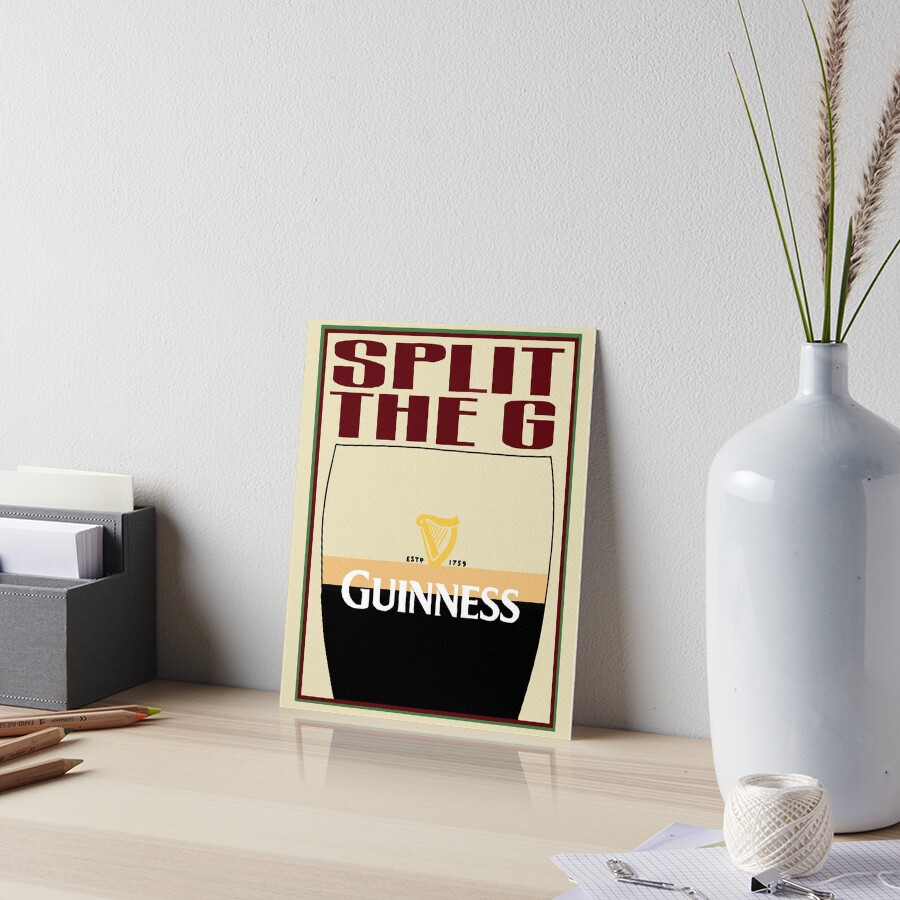 "Guinness Split the G" Poster for Sale by madimmm | Redbubble