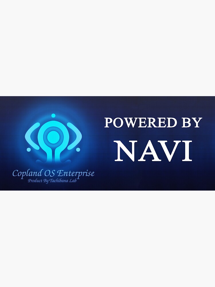 "Powered by NAVI - Copland OS" Sticker for Sale by Wired-7 | Redbubble