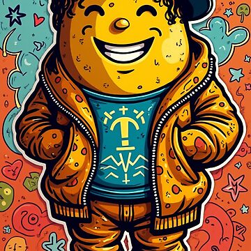 ""Urban Spud: The Coolest Potato in the Galaxy"" Sticker for Sale by ...