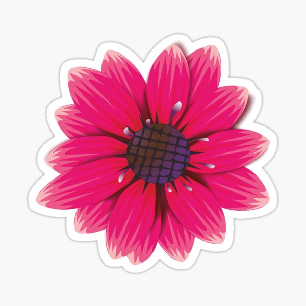 "Maroon Flower" Sticker by praaf | Redbubble