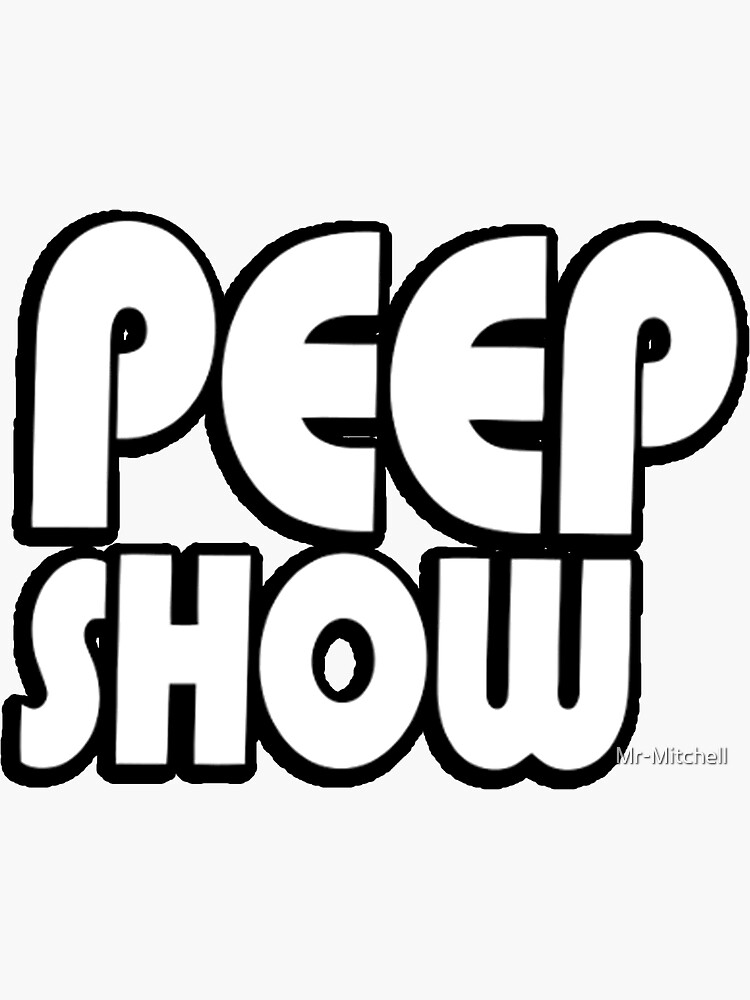 "Official Peep Show TV Series Logo" Sticker by Mr-Mitchell | Redbubble