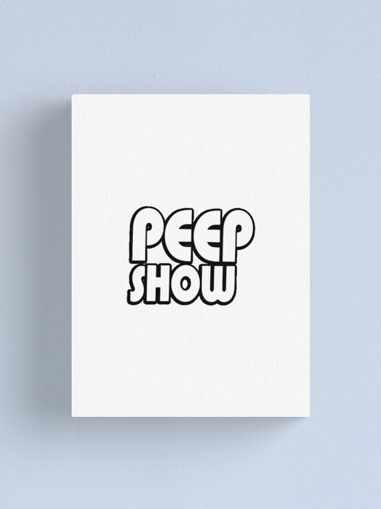 "Official Peep Show TV Series Logo" Canvas Print by Mr-Mitchell | Redbubble