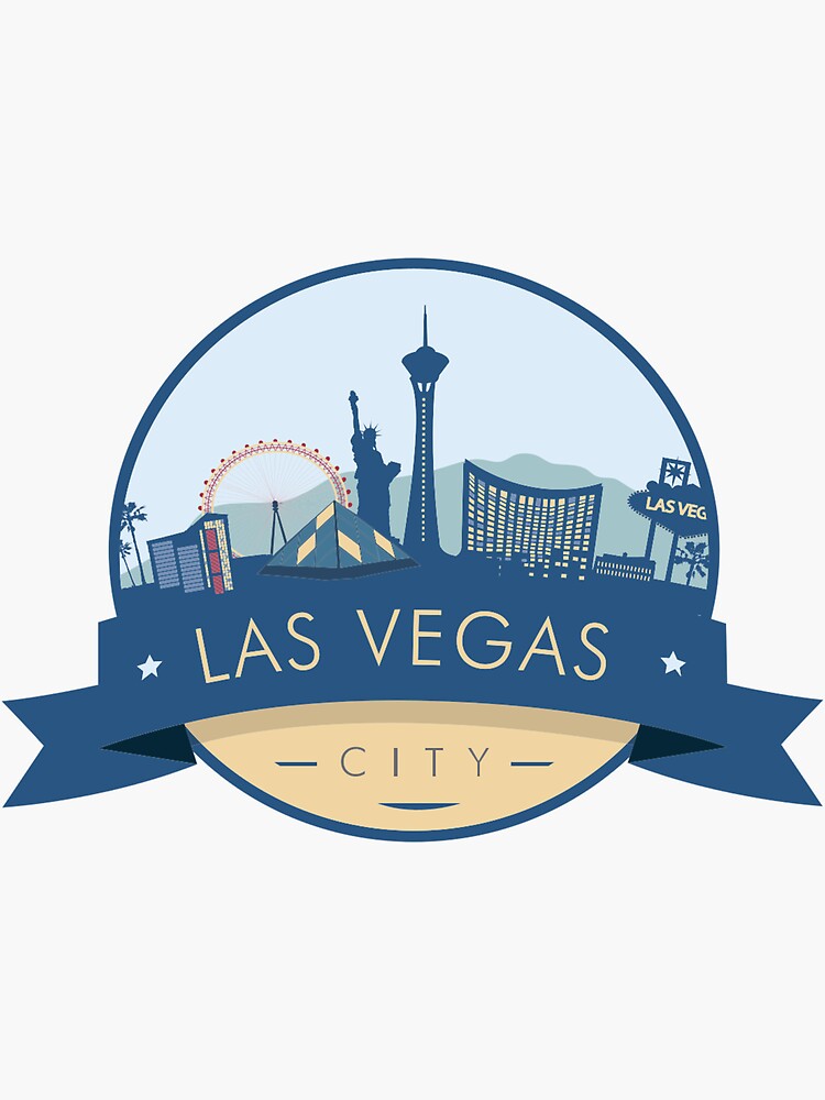 "Las Vegas" Sticker for Sale by praaf | Redbubble