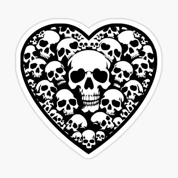 Heart Shaped Skull Merch & Gifts for Sale | Redbubble