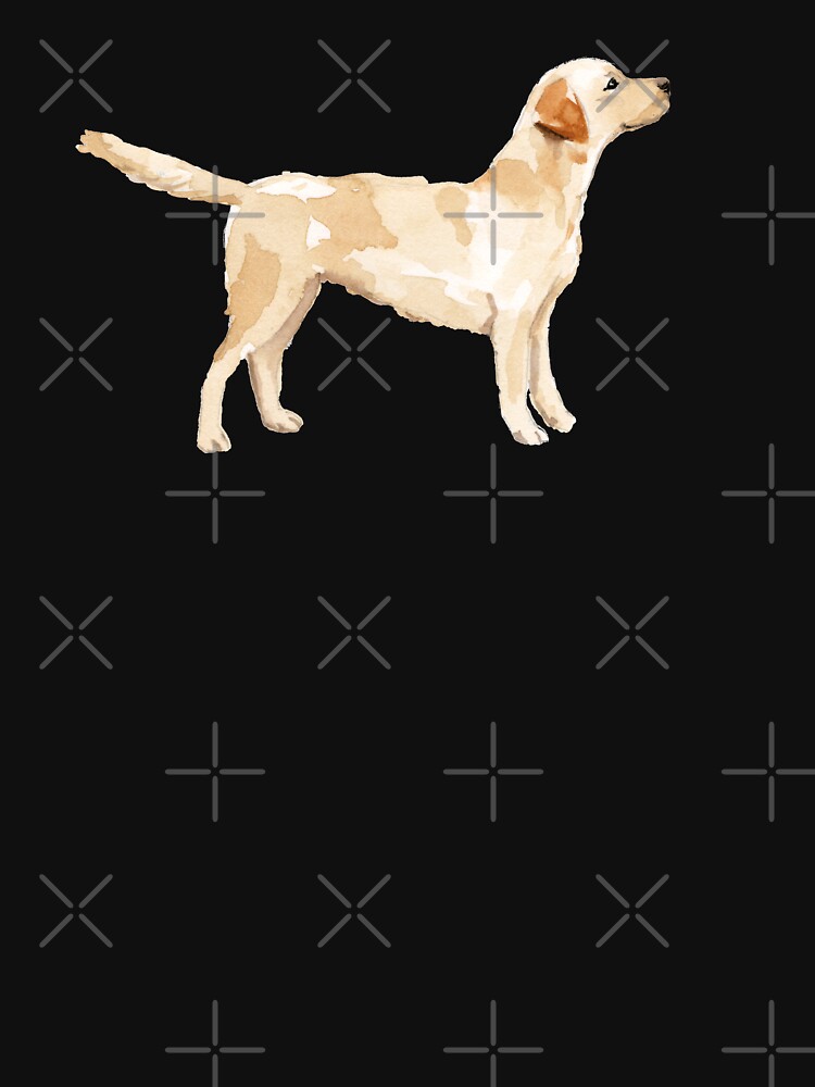 "Yellow Lab Silhouette Watercolor" T-shirt for Sale by emrdesigns ...