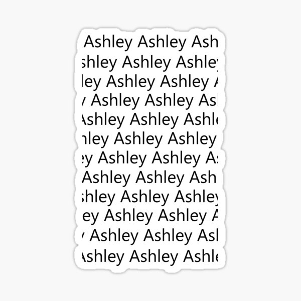 "Ashley" Sticker for Sale by Shalomjoy | Redbubble