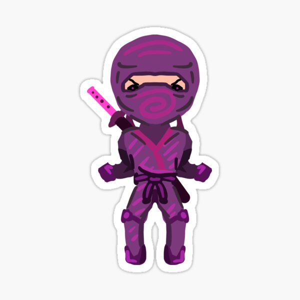 "Purple ninja" Sticker by LazyDreams | Redbubble