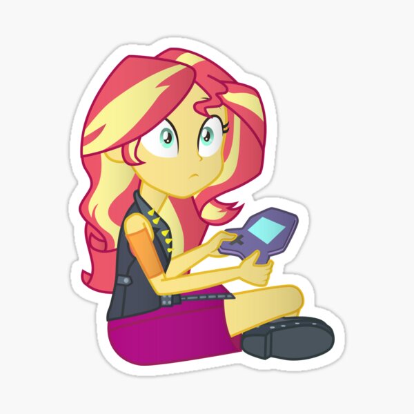 "Sunset Shimmer Sitting Equestria Girls MLP" Sticker for Sale by ...