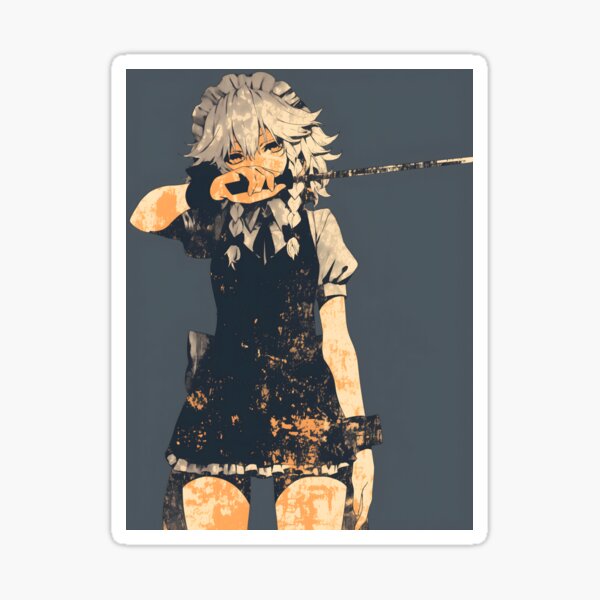 "Izayoi Sakuya - 4" Sticker by Infinite-Aspire | Redbubble