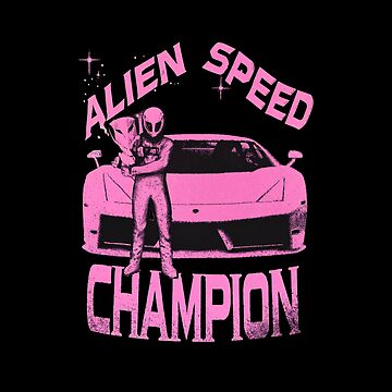 "alien speed champion" Sticker for Sale by rahvanastudios | Redbubble
