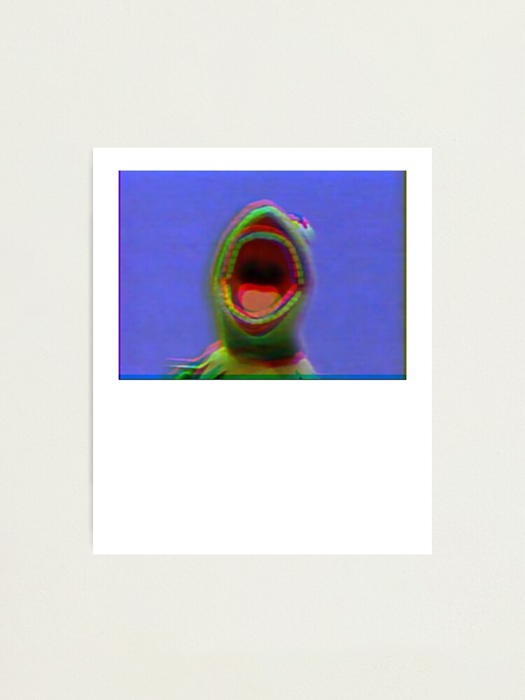 "Kermit Screaming Meme ~ Meme Joke Funny" Photographic Print for Sale ...