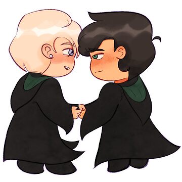 "Scorbus | Scorpius x Albus reassurances chibi sticker" Sticker for ...