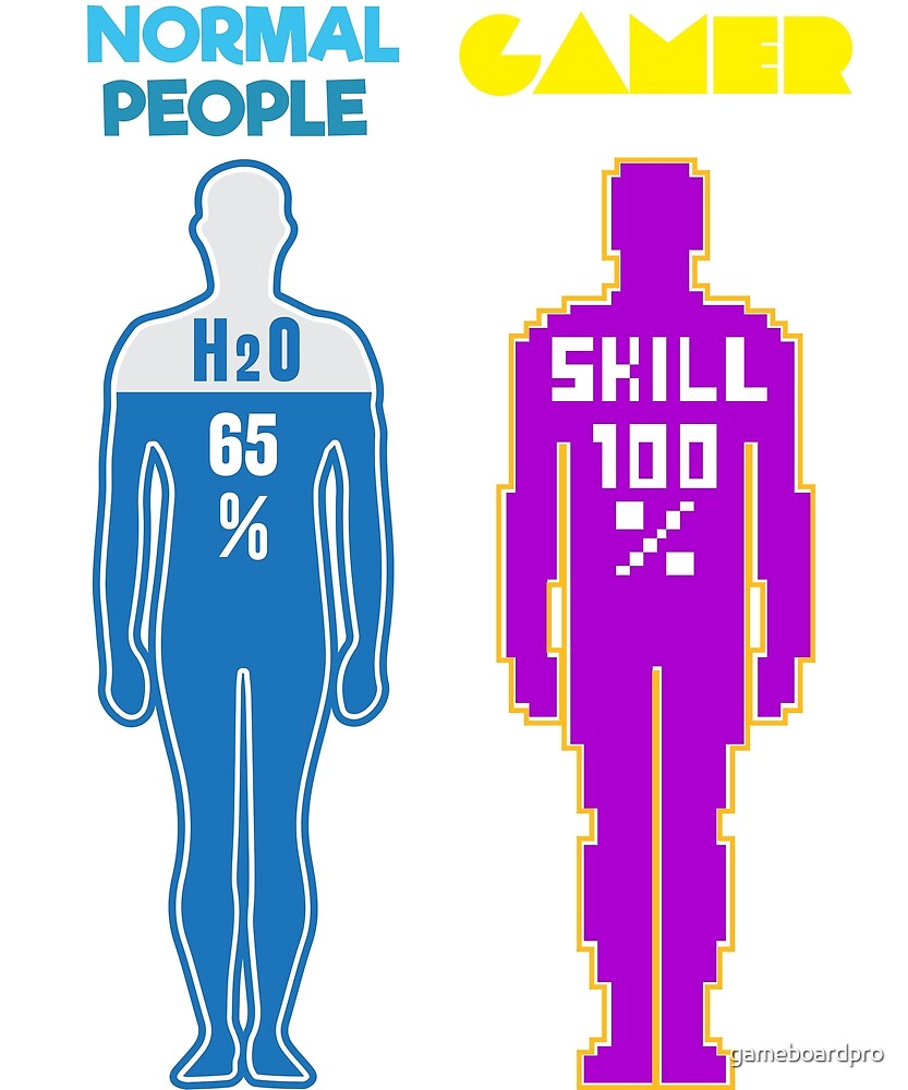 "Normal People VS Gamers" by gameboardpro | Redbubble