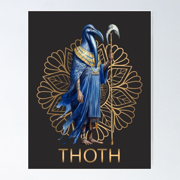 "Thoth, the God of Wisdom and Writing - Egyptian mythology." Poster for ...