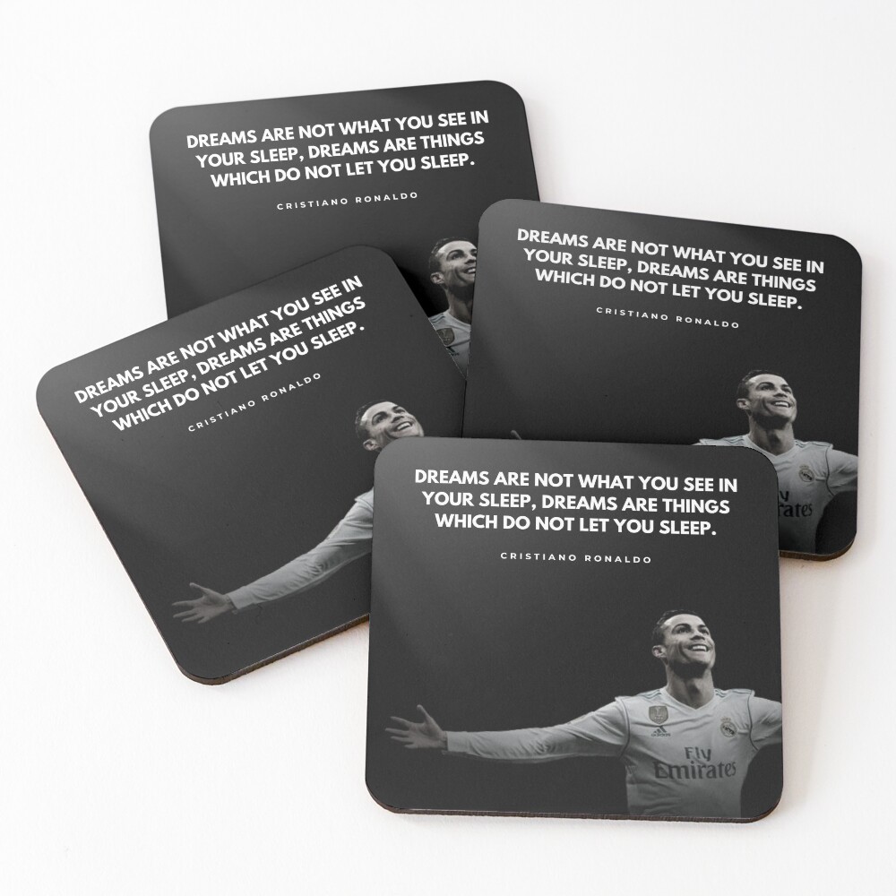 " Cristiano Ronaldo Motivational Quote Portrait" Poster for Sale by ...