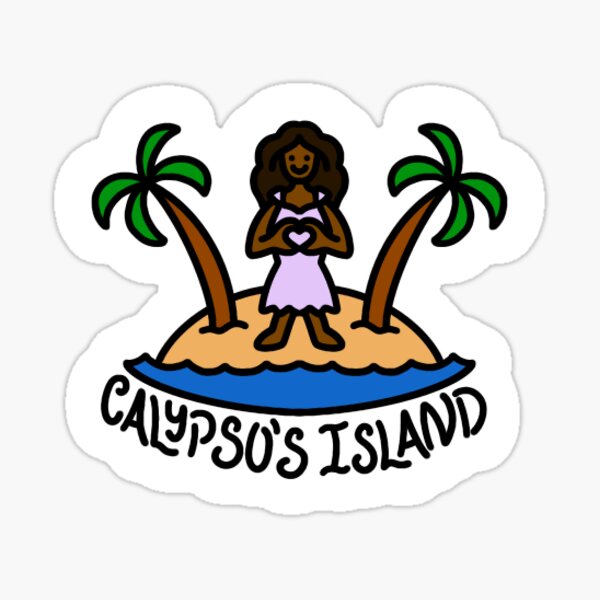 "Epic Map: Calypso’s Island" Sticker for Sale by Anais Elysium | Redbubble