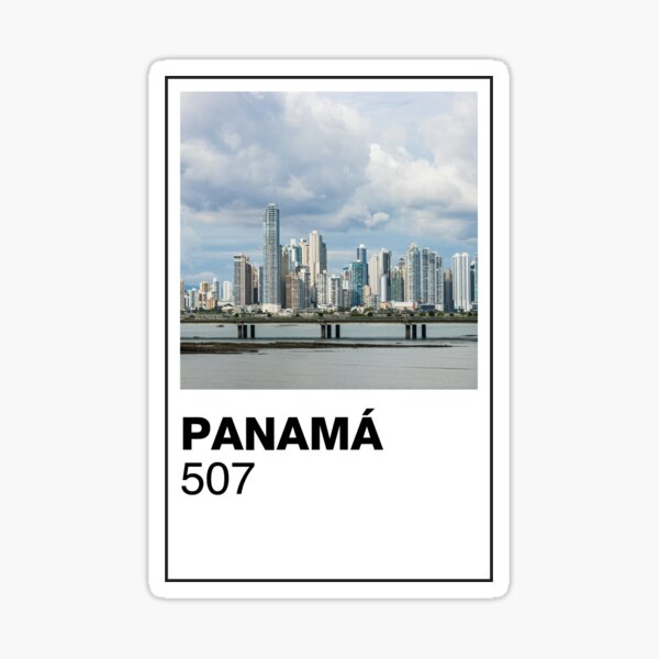 "Panama 507" Sticker for Sale by DesignPMG | Redbubble