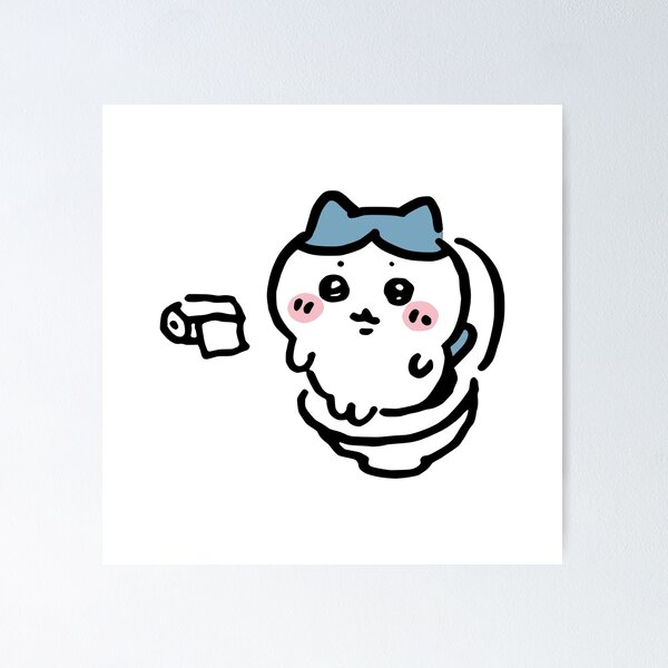 "Hachiware on the Toilet Potty | Chiikawa Usagi | Poop Pooping Meme ...