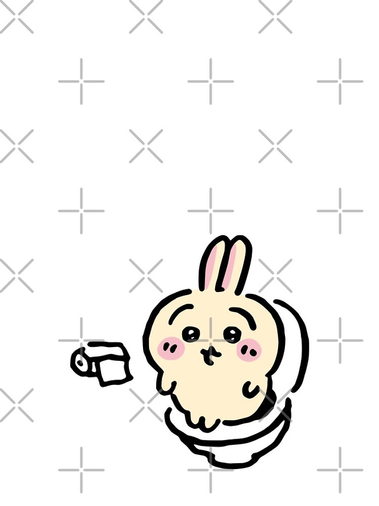 "(Small Logo) Usagi on the Toilet Potty | Chiikawa Hachiware | Poop ...