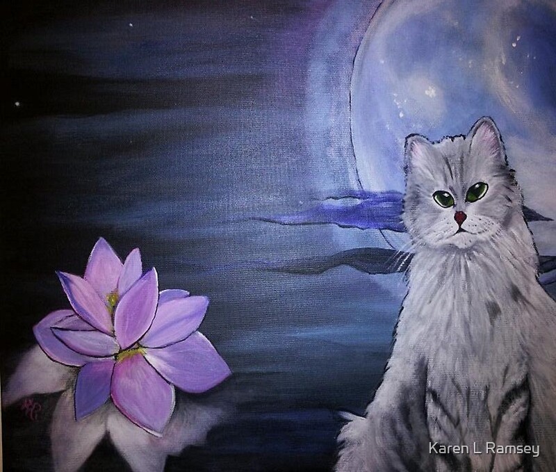 "Zen Kitty" by Karen L Ramsey | Redbubble