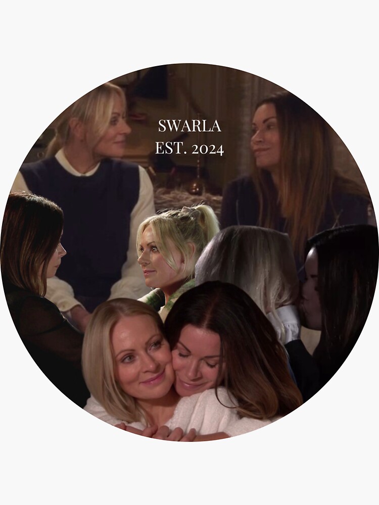 "Swarla (Lisa and Carla) Collage" Sticker for Sale by andreatwd | Redbubble