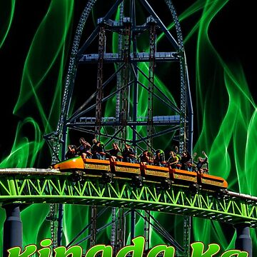 "Kingda Ka Roller Coaster @ Six Flags Great Adventure, Custom Artwork ...