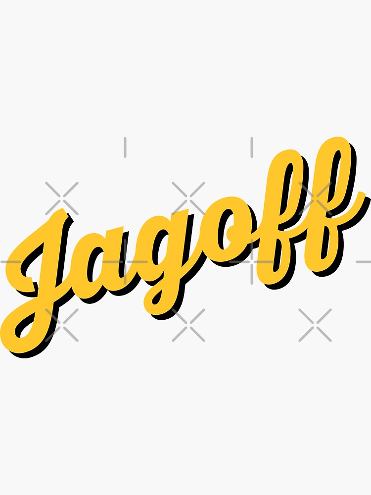 "Jagoff " Sticker for Sale by ariannastewart | Redbubble