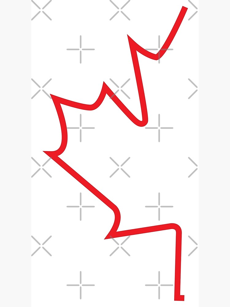 "Half Canadian Maple Leaf " Poster for Sale by Corbitron | Redbubble