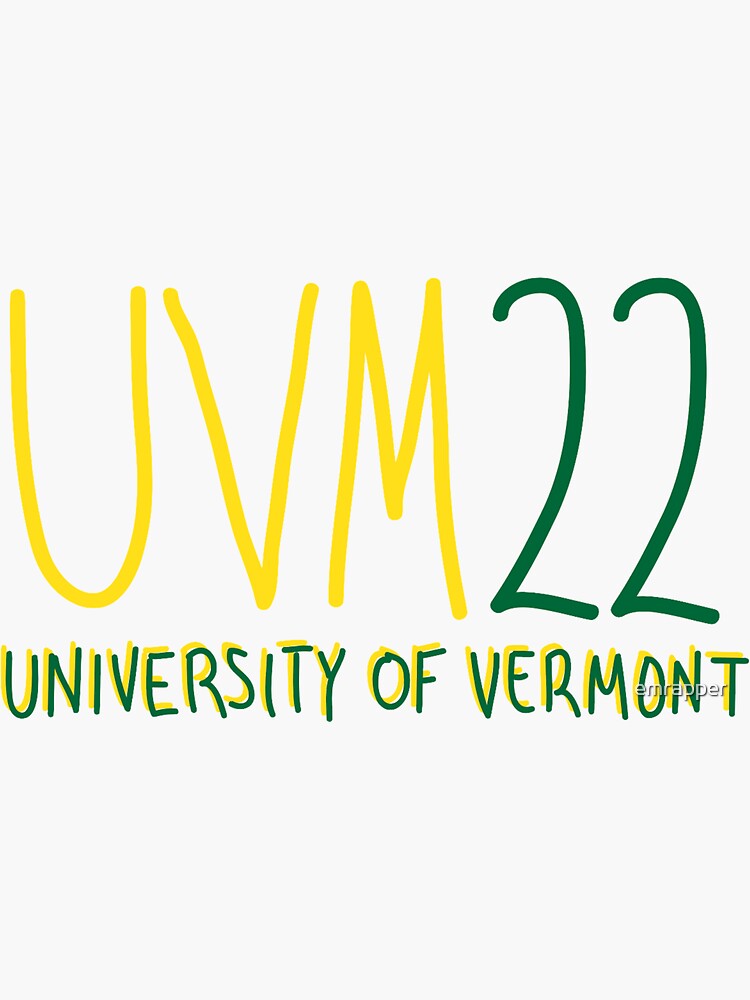 "UVM 2022" Sticker for Sale by emrapper | Redbubble