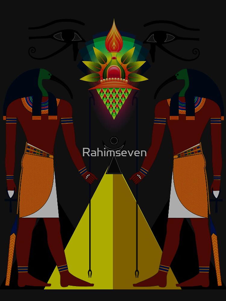 "Kemet Egyptian Mythological Modern Art T Shirt Thoth Tehuti" Essential ...