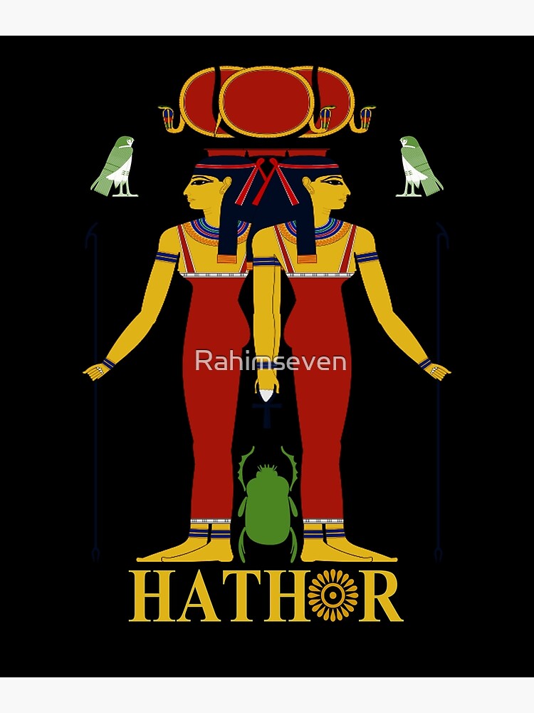 "Ancient Egyptian Mythology Goddess Hathor T Shirt" Poster for Sale by ...