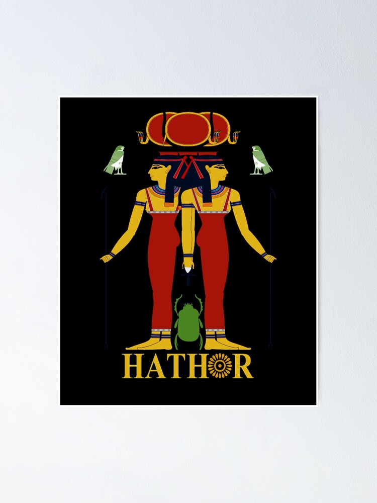 "Ancient Egyptian Mythology Goddess Hathor T Shirt" Poster for Sale by ...