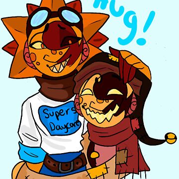 "Solar and Jack from SAMS/Sun and moon show" Sticker for Sale by ...