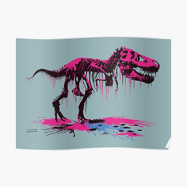 "Drip Dry T-Rex" Poster by siege103 | Redbubble