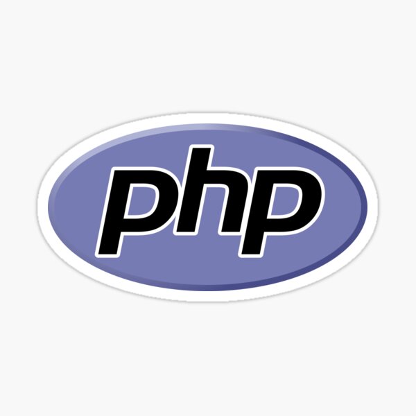 Php Hypertext Preprocessor Logo New Sticker For Sale By Hellkni9ht Redbubble