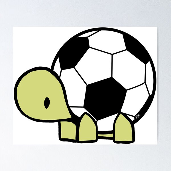 "Football turtle" Poster by ro83land | Redbubble
