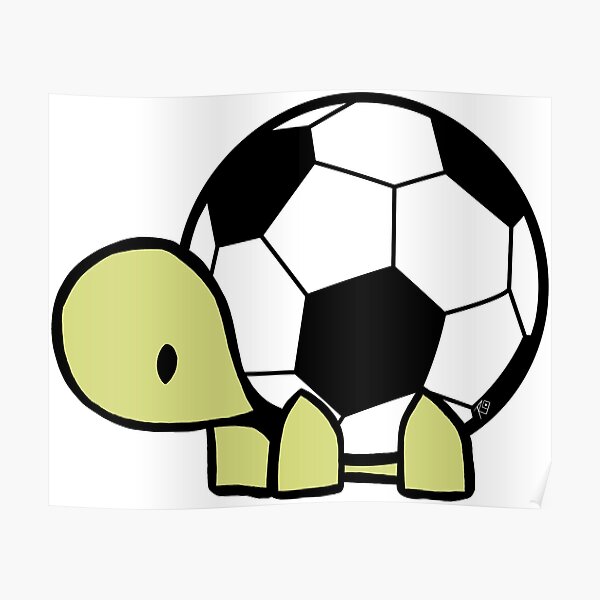 "Football turtle" Poster for Sale by ro83land | Redbubble