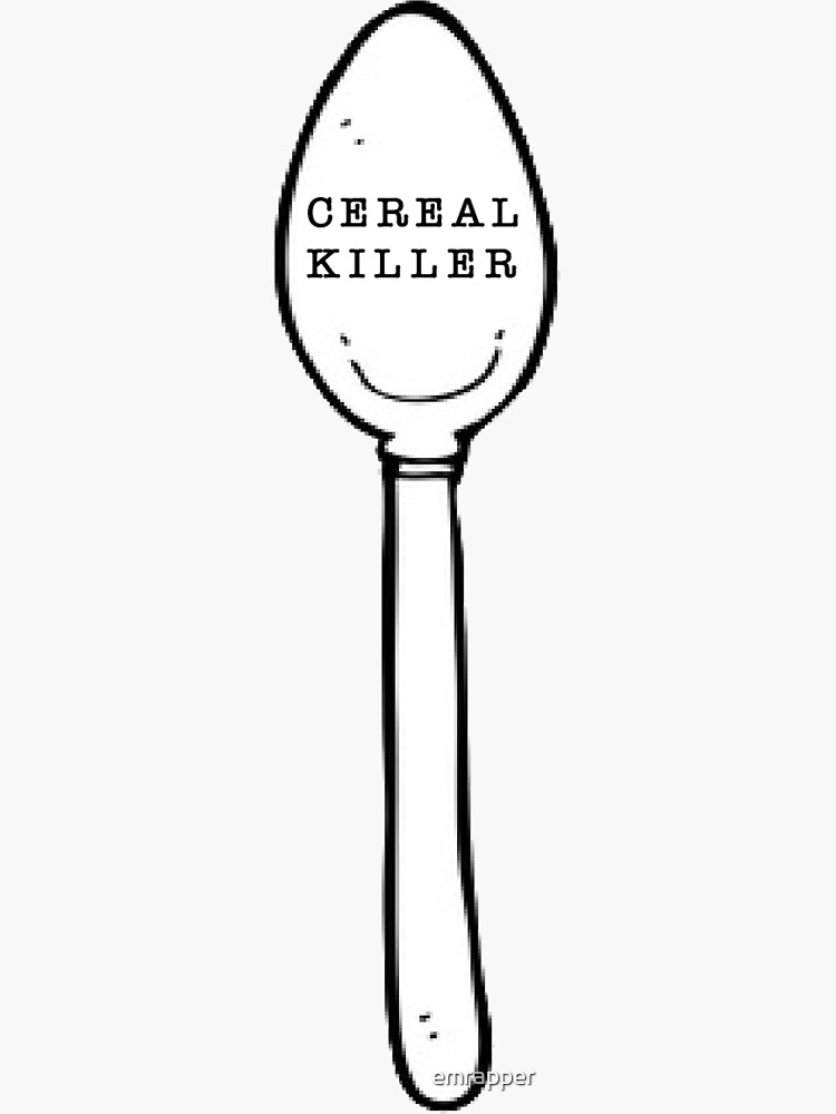 "Cereal Killer" Sticker for Sale by emrapper | Redbubble